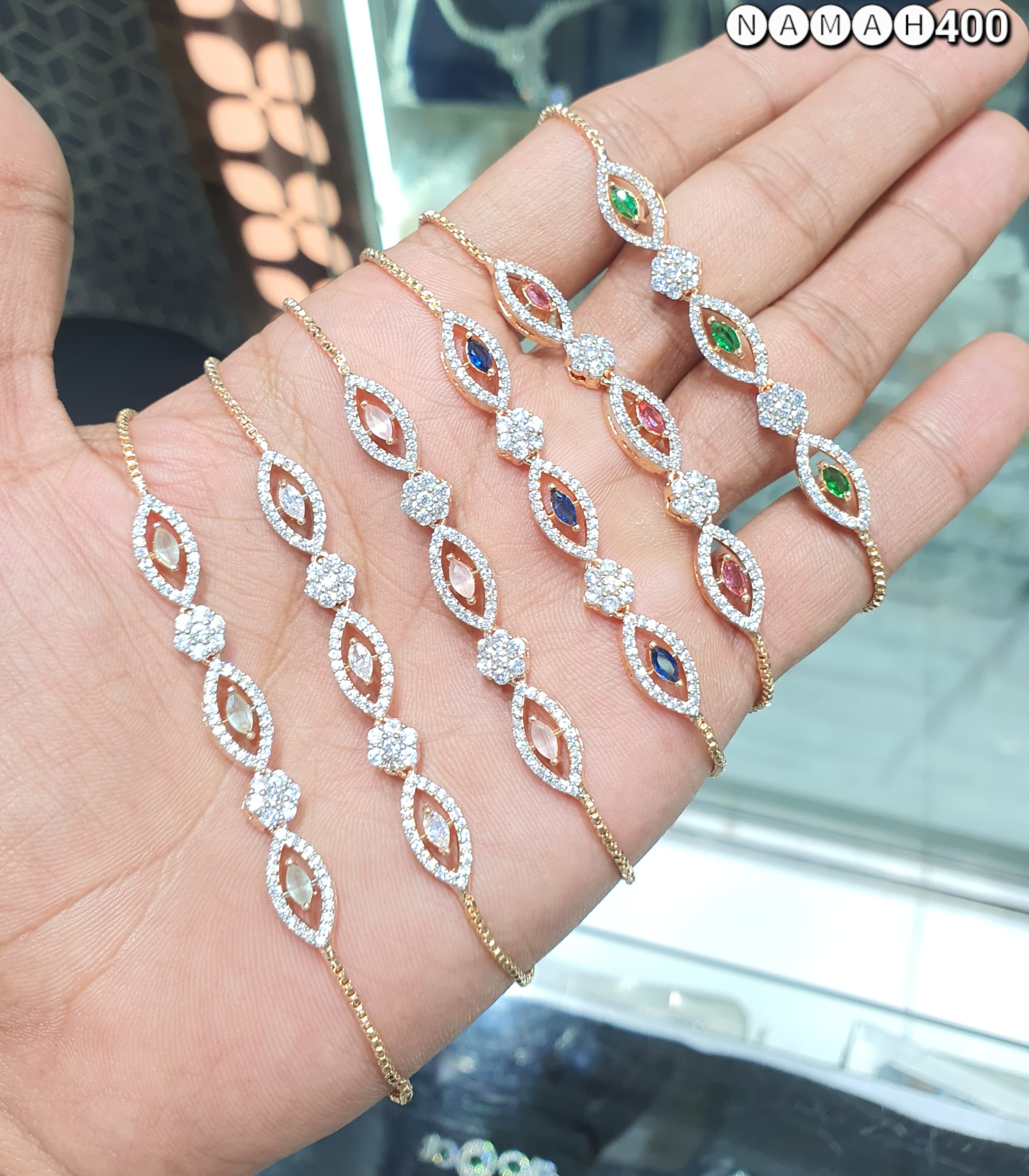 Buy Women s Designer American Diamond Bracelet from Anant Exports